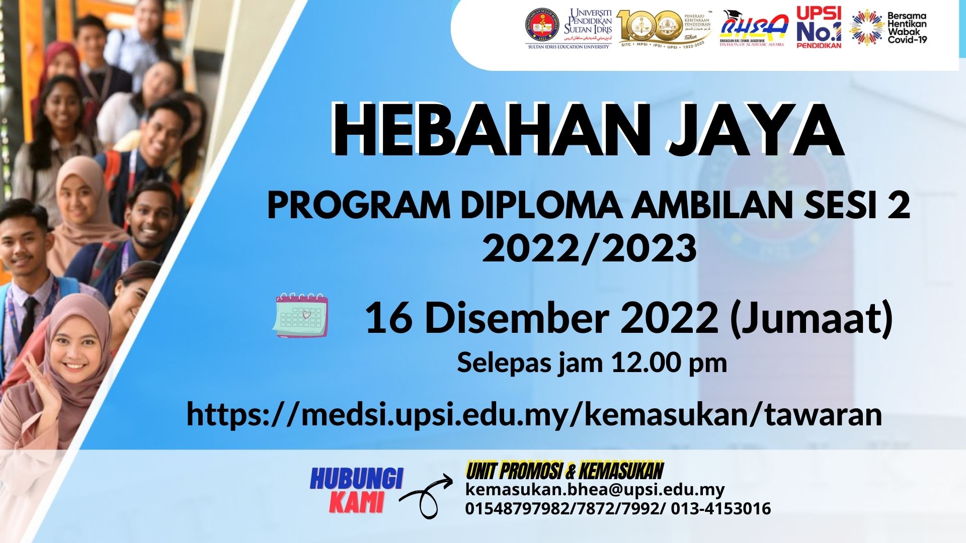 KEMASUKAN – UPSI | Bahagian Hal Ehwal Akademik