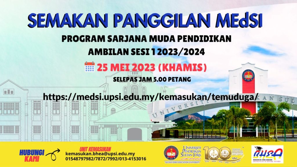 Laman Web Rasmi Kemasukan UPSI