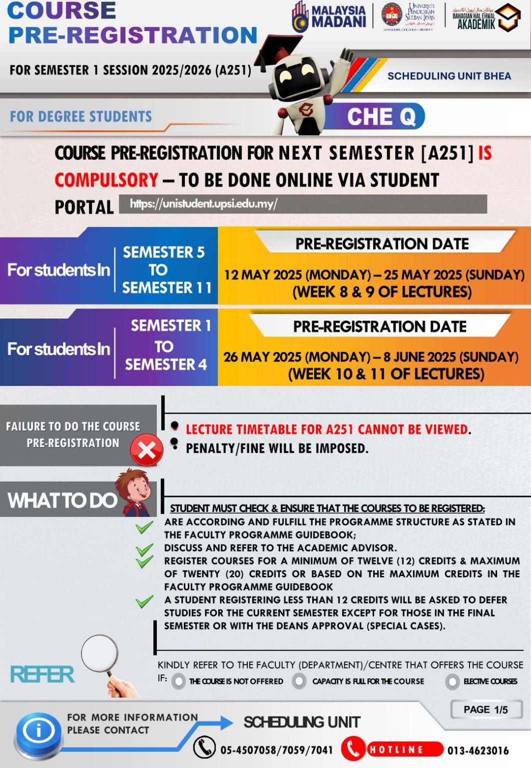 STUDENT – UPSI | Bahagian Hal Ehwal Akademik