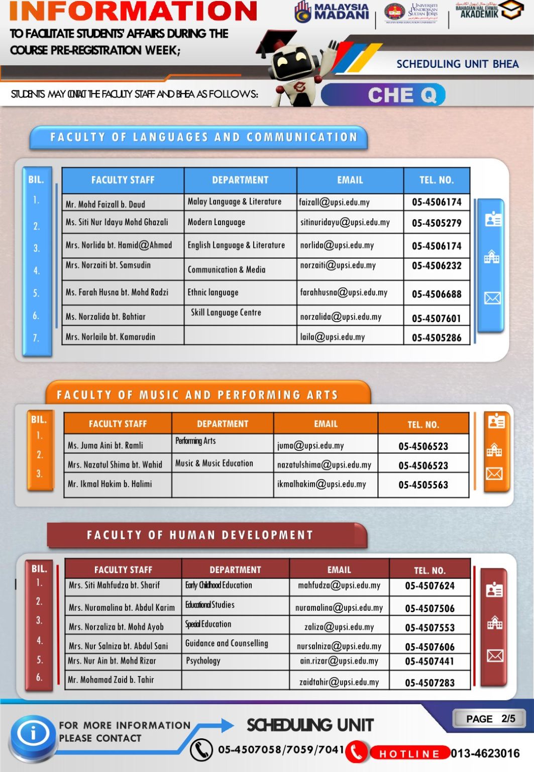STUDENT – UPSI | Bahagian Hal Ehwal Akademik