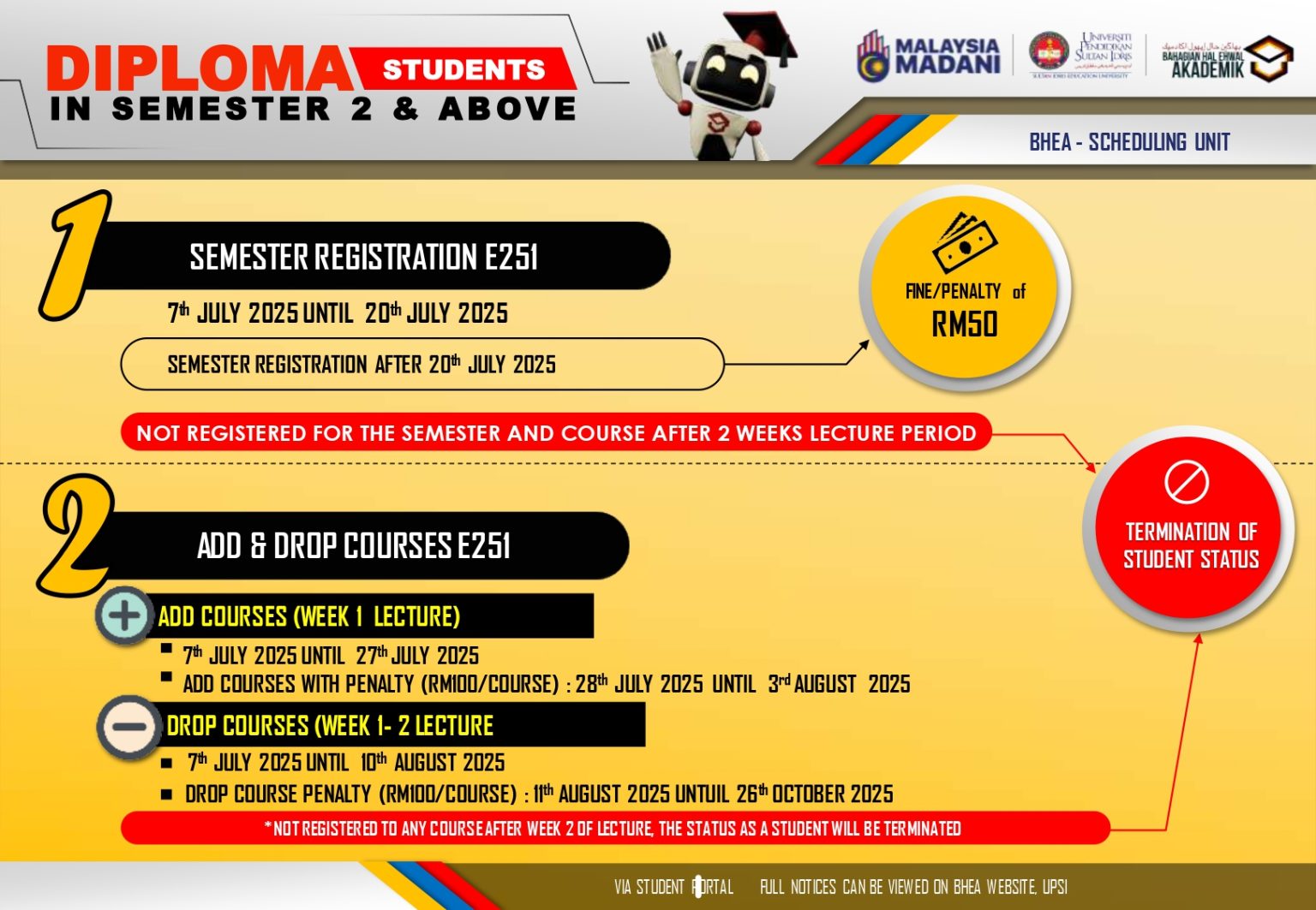 STUDENT – UPSI | Bahagian Hal Ehwal Akademik