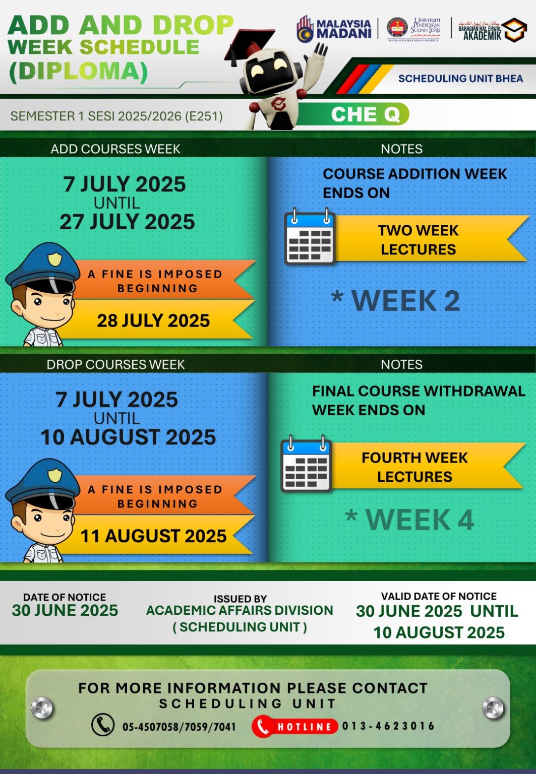 STUDENT – UPSI | Bahagian Hal Ehwal Akademik